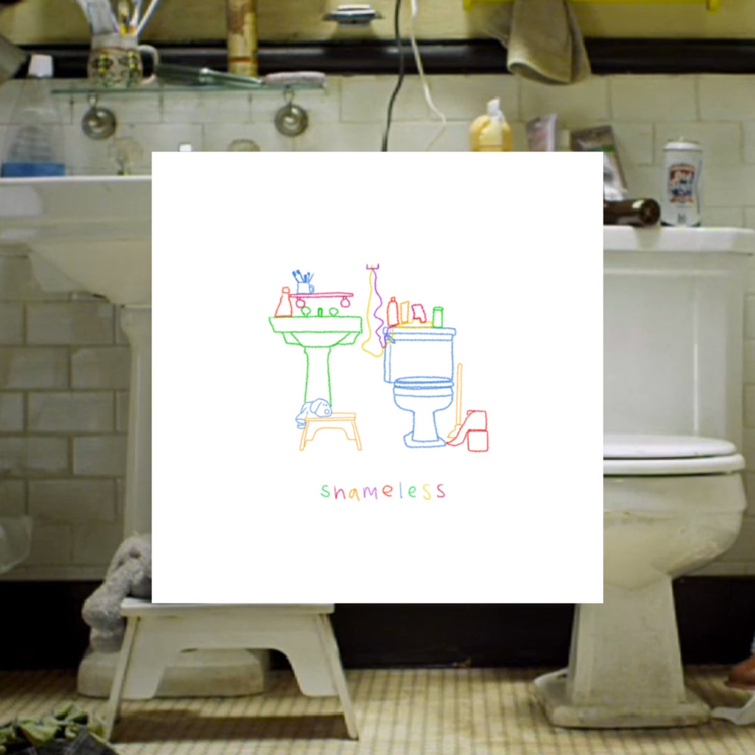 Shameless Bathroom Sketch Poster/print - Etsy