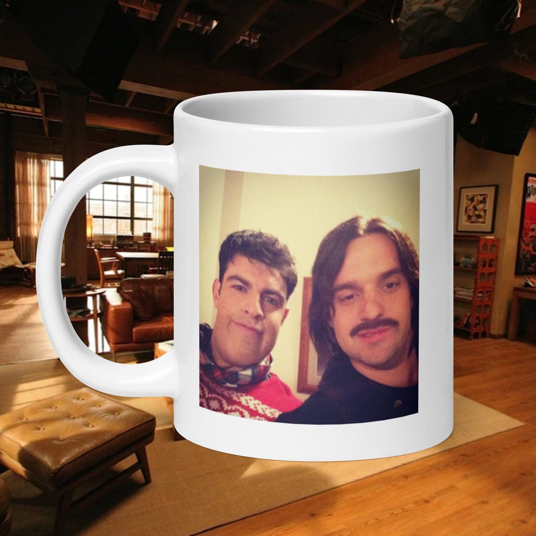 Nick Miller & Schmidt College Selfie New Girl Mug, Gift for New Girls ... Nick Miller & Schmidt College Selfie New Girl Mug, Gift for New Girls ...