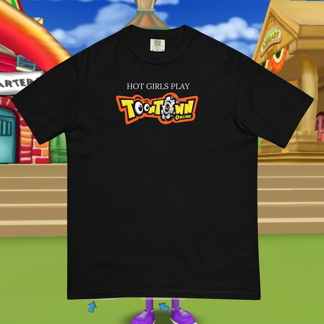 Hot Girls Play Toontown T-shirt, Gift for Toontown Rewritten Fans ...