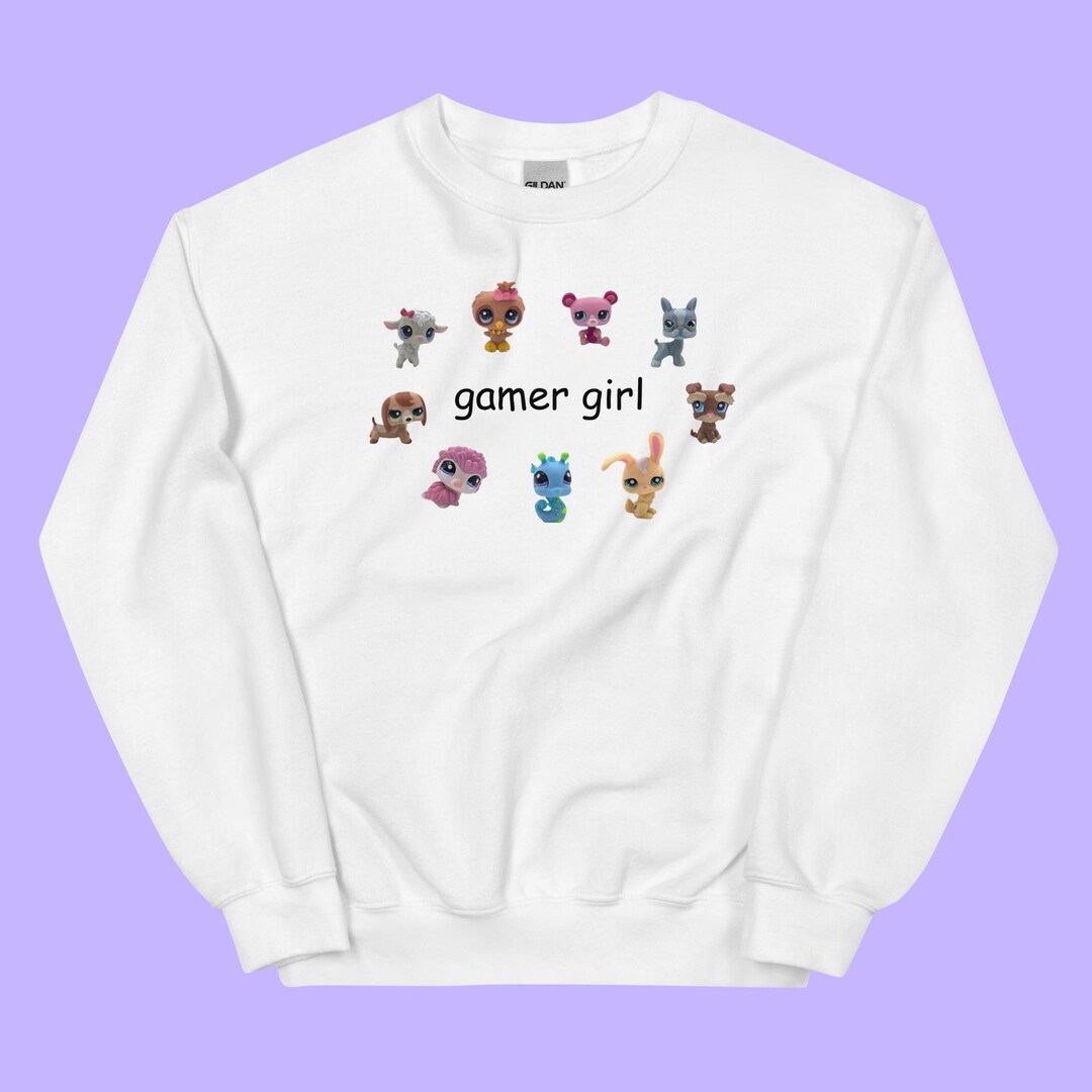 Littlest Pet Shop Gamer Girl Sweatshirt, LPS Fan Gift and Apparel ...