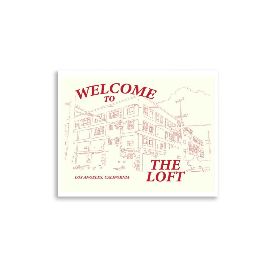 Welcome to the Loft New Girl Poster/print - Etsy