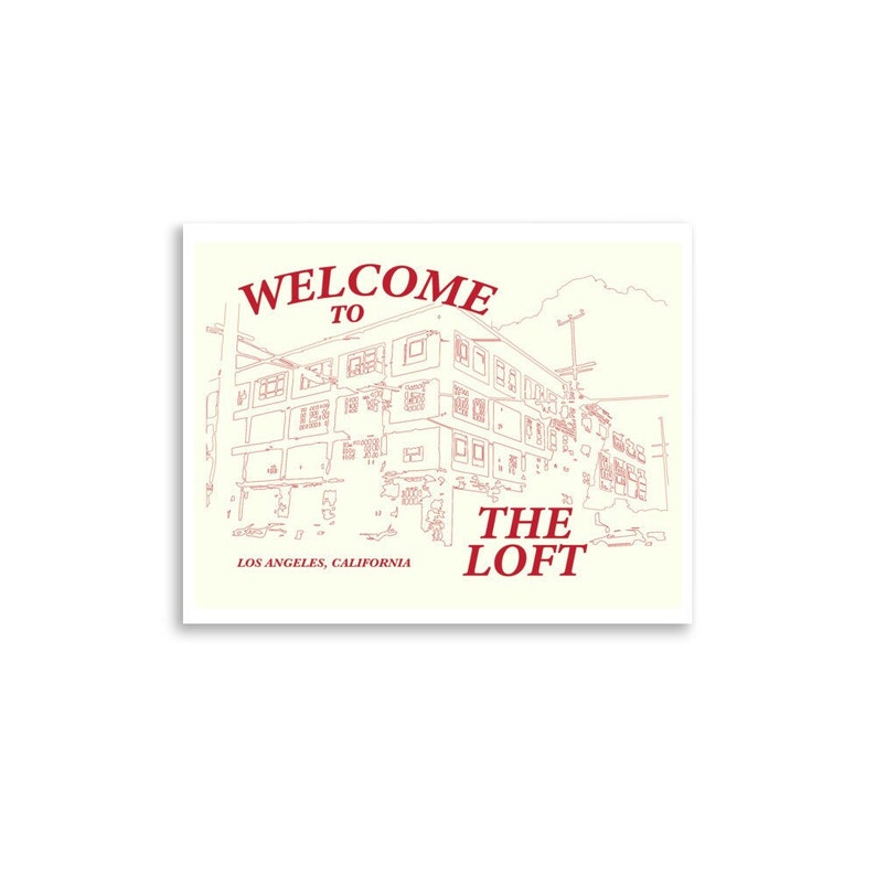 Welcome to the Loft New Girl Poster/print - Etsy