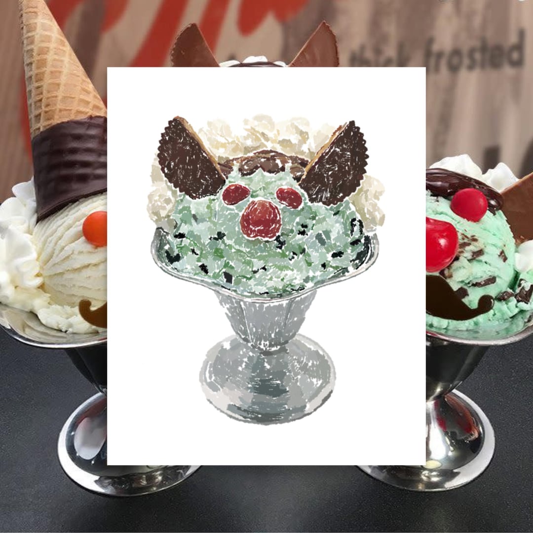 Friendly's Monster Sundae Ice Cream Print - Etsy