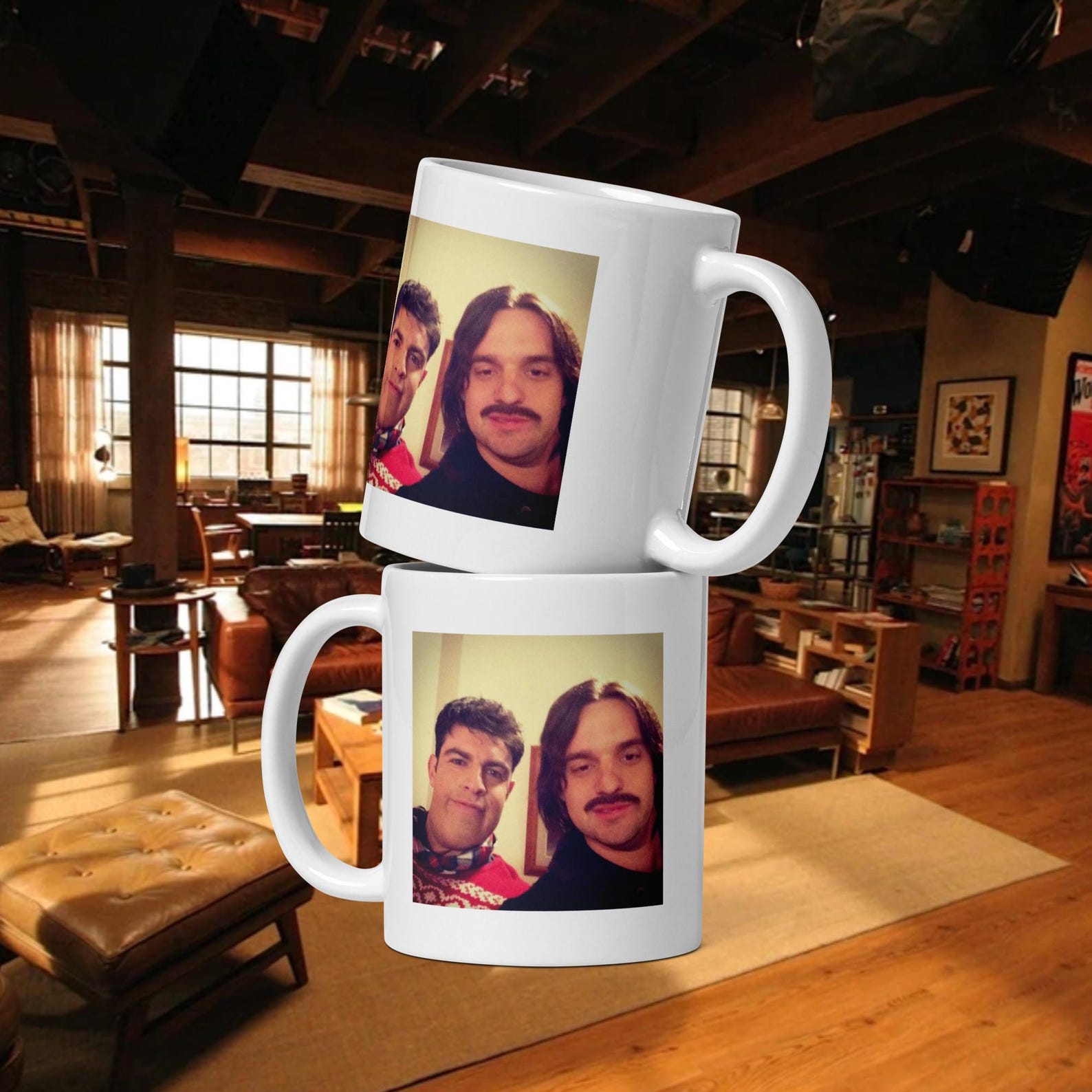 Nick Miller & Schmidt College Selfie New Girl Mug, Gift for New Girls ...