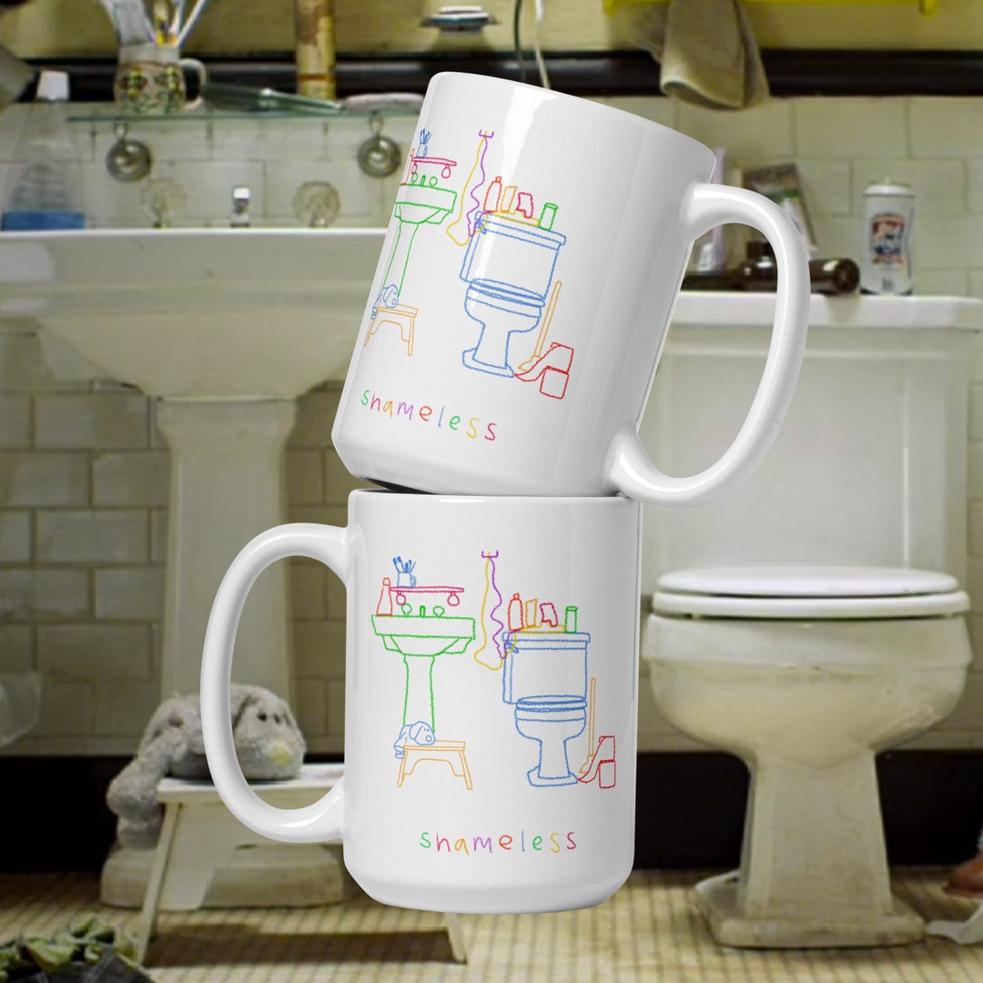 Shameless Bathroom Sketch Mug, Shameless TV Show Merchandise, Gifts for ...