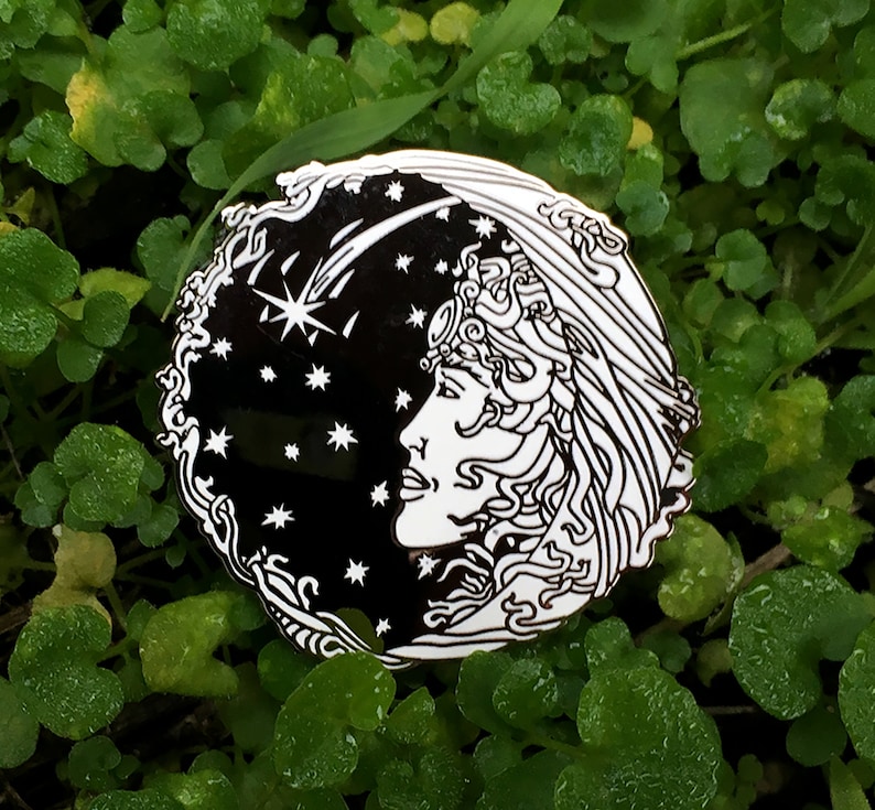 The Moon Lady Logo Pin - Etsy