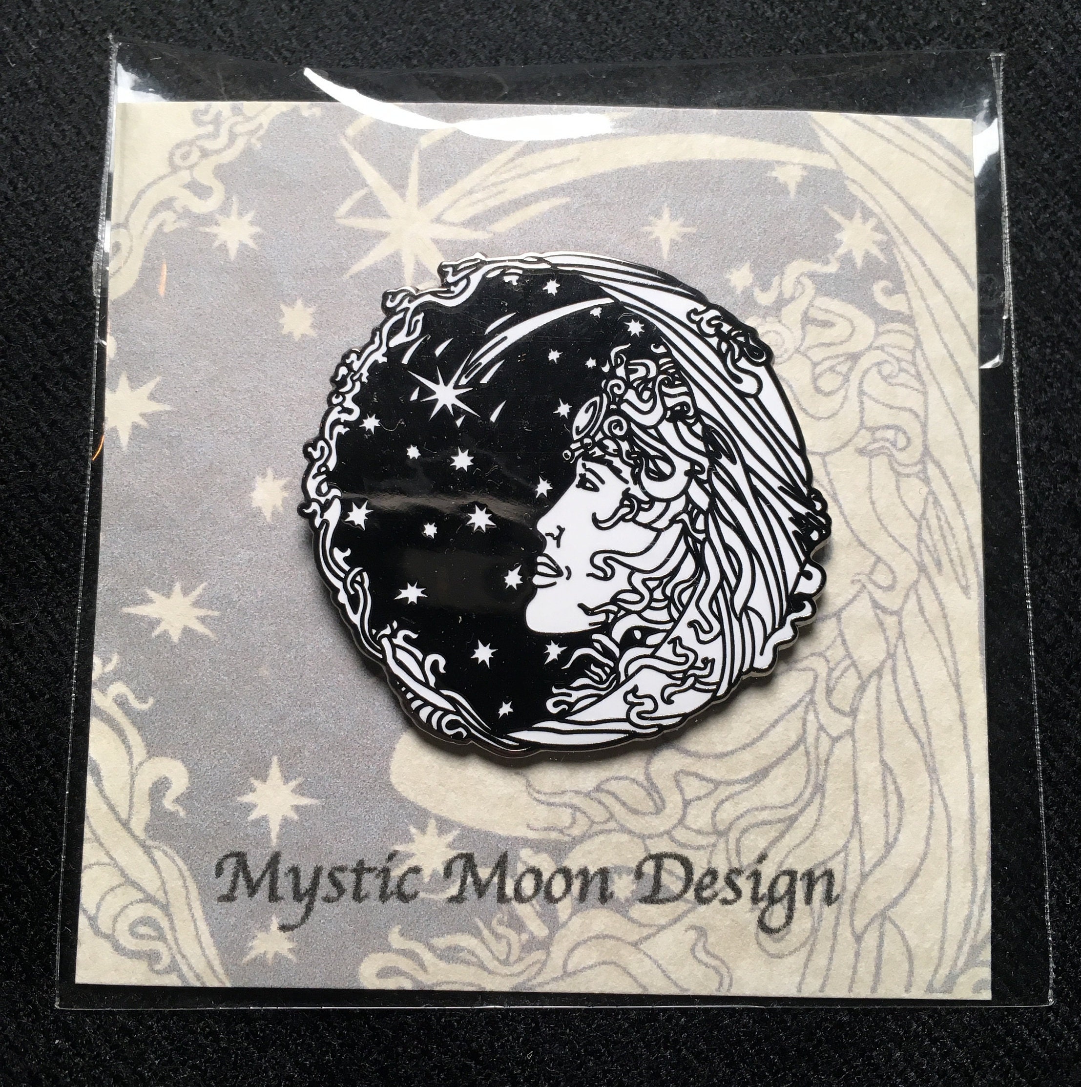 The Moon Lady Logo Pin - Etsy