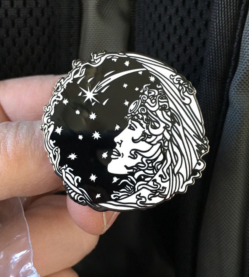 The Moon Lady Logo Pin - Etsy