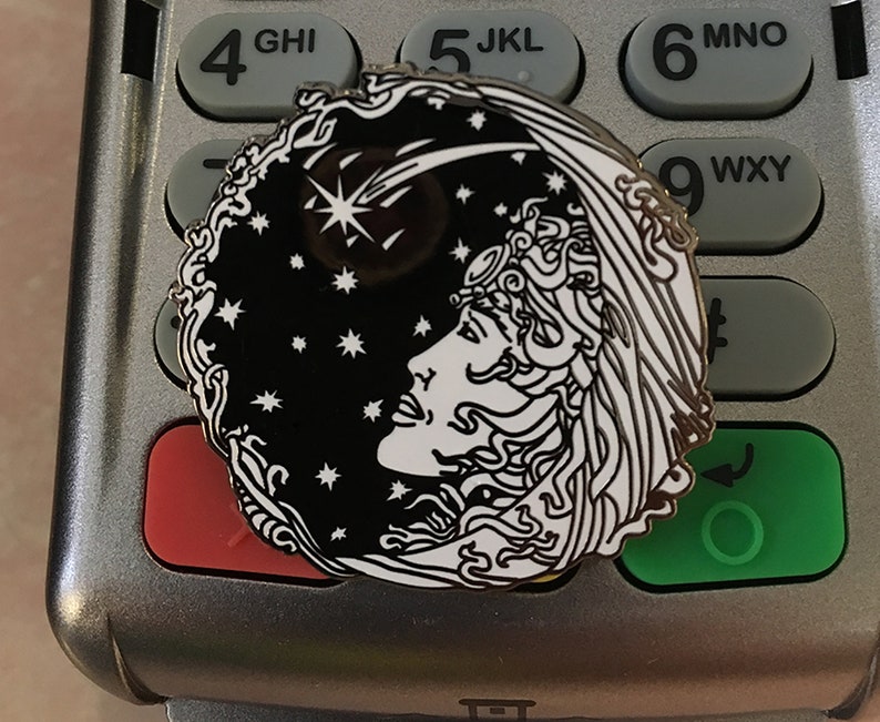 The Moon Lady Logo Pin - Etsy