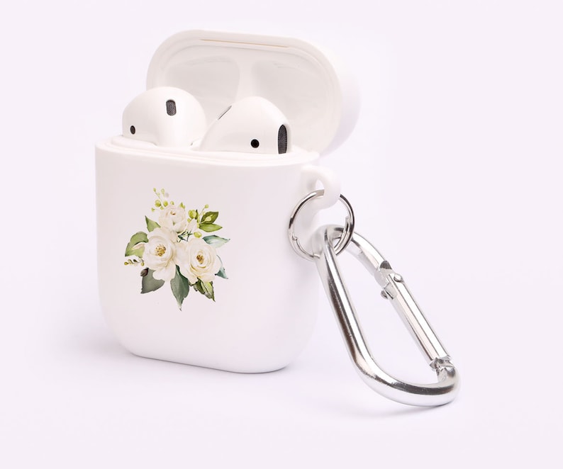 White Roses Airpod Protective Case Airpods Case Apple - Etsy