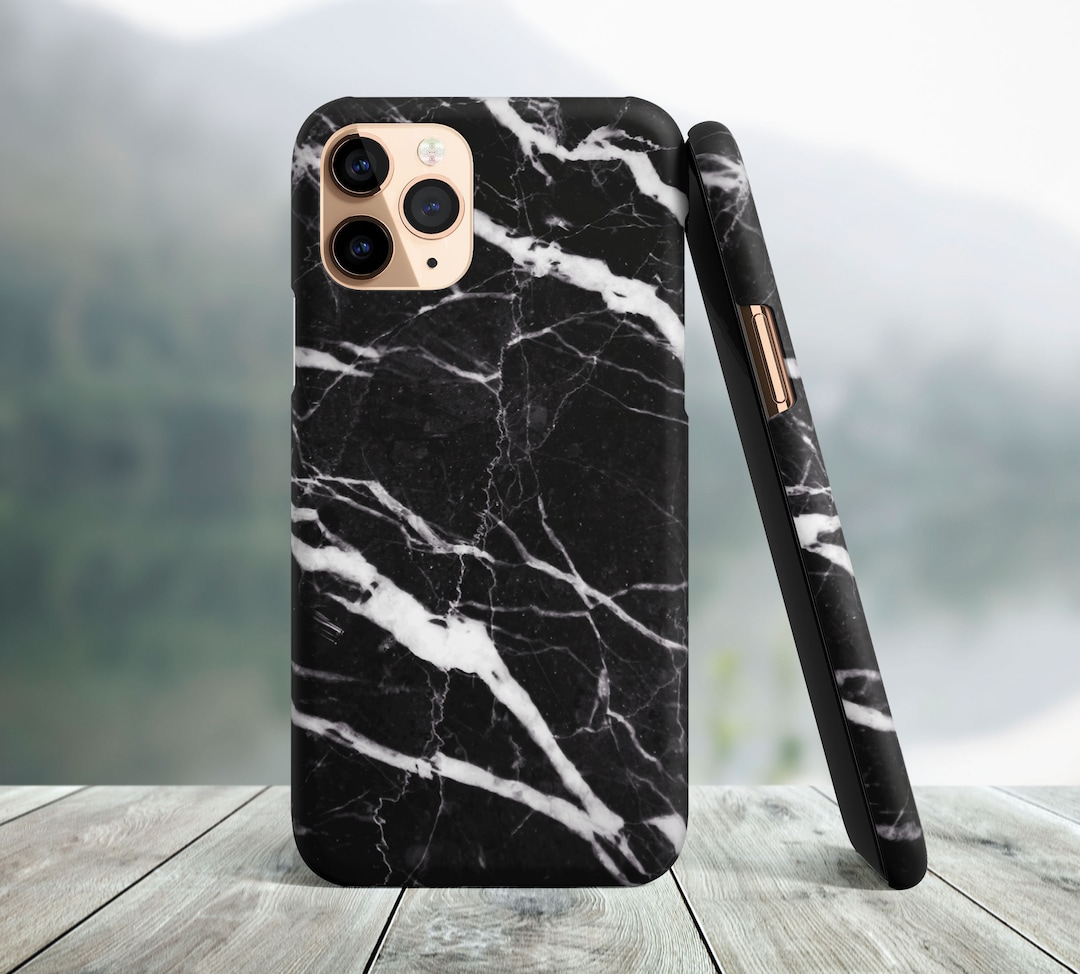Black Marble Phone Case, iPhone 15, 14, 13 Pro Max, iPhone 15, 14 Plus ...