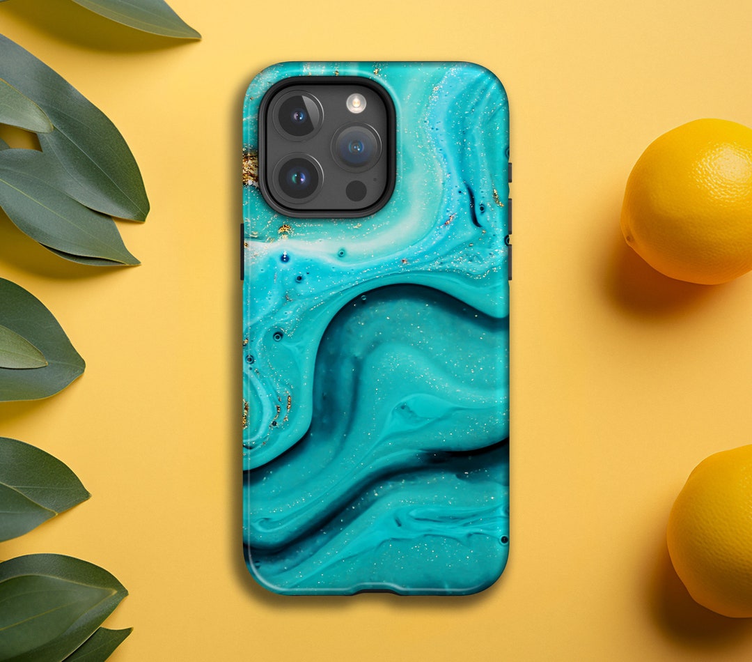 Turquoise Phone Case For iPhone 15, 14 Pro Max, iPhone 14 Plus, MagSafe ...