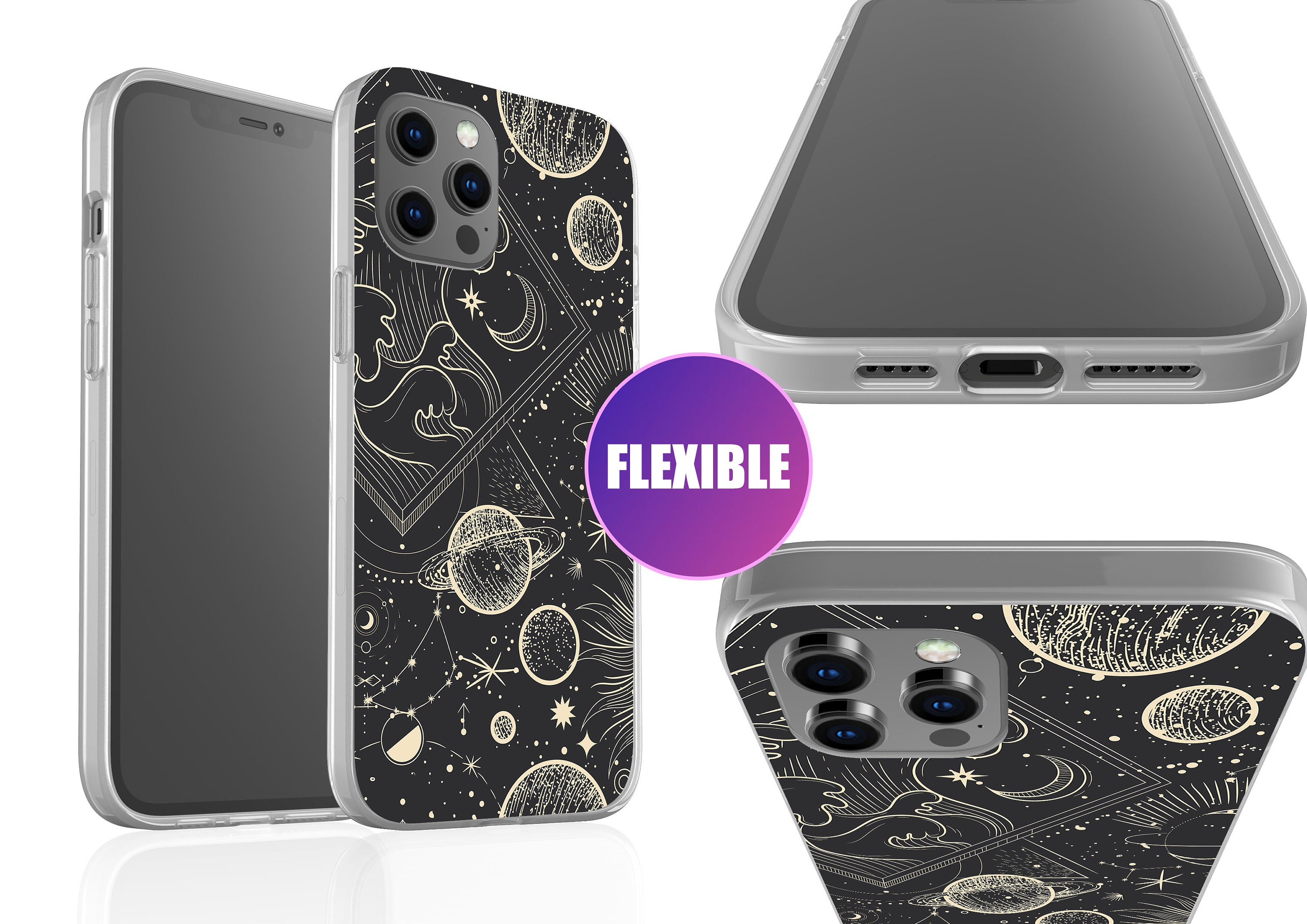 Space and Planets Phone Case for iPhone 16, 15, 14 Pro Max, iPhone 15 ...