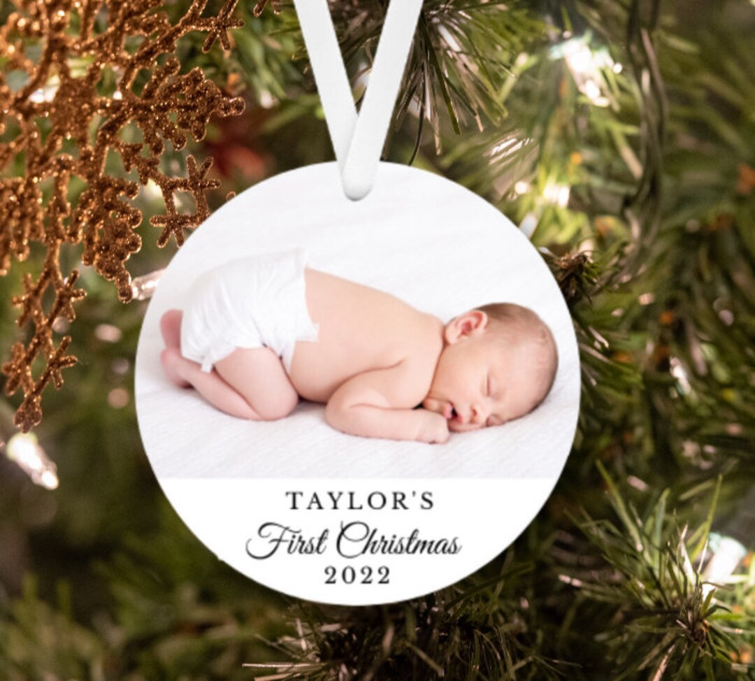 Personalized Baby's First Christmas Ornament 2023, Personalized ...