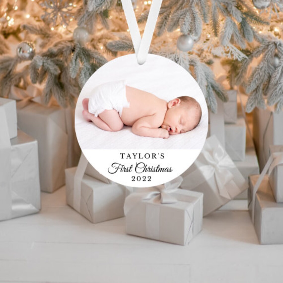 Personalized Baby's First Christmas Ornament 2023, Personalized ...