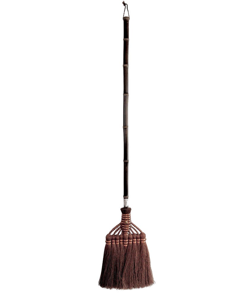 Japanese Tatami Broom ONIGE Straight Fibre: Long Hemp Palm Broom ...
