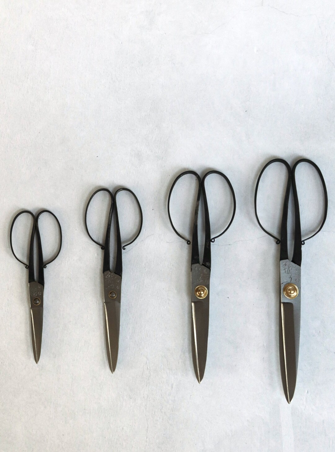 Hand Forged Japanese Carbon Steel Scissors 15 Cm - Etsy