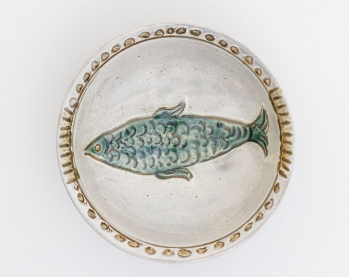 Handmade Japanese Studio Pottery Bowl - Fish / Hand Thrown Stoneware ...