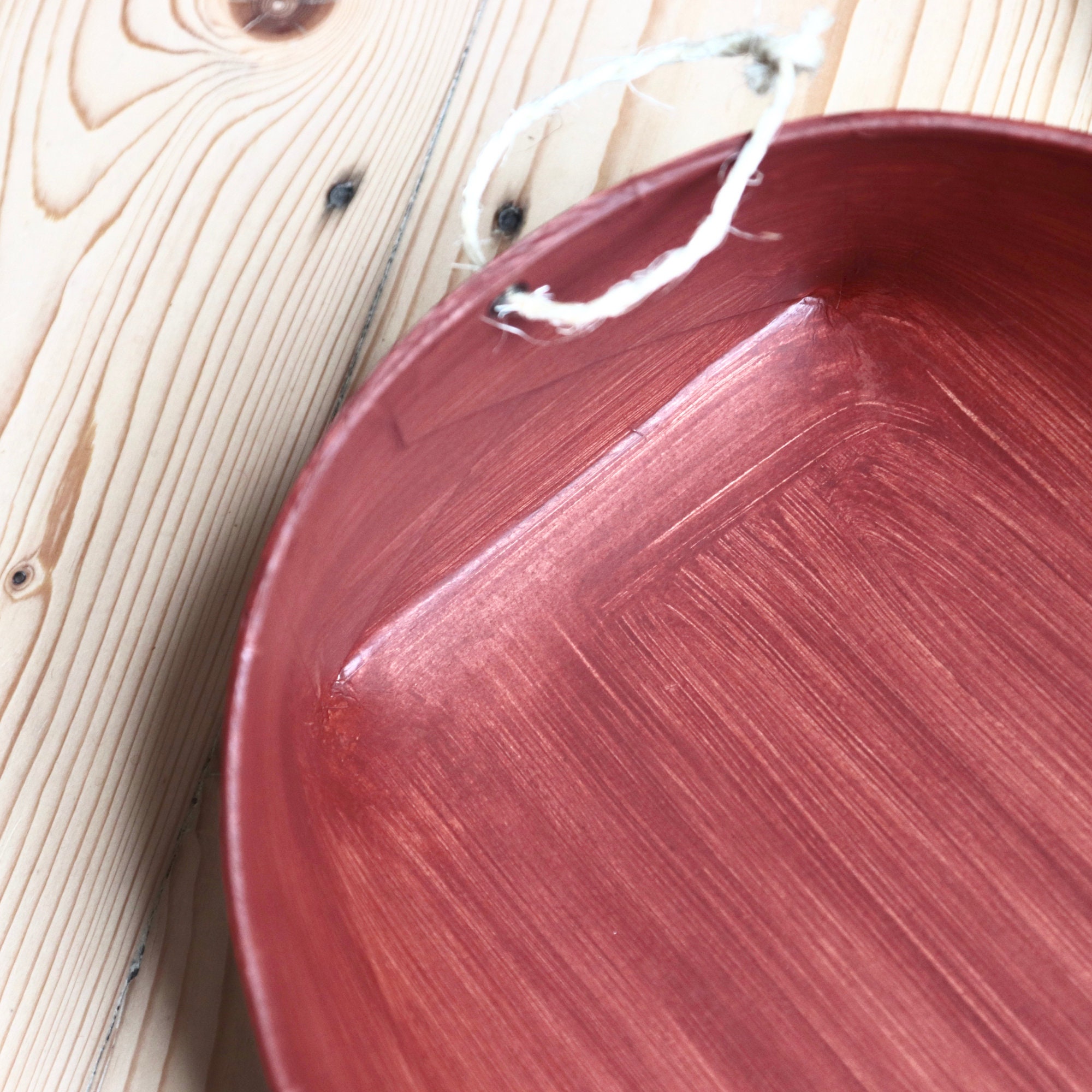 Large Japanese Dustpan / Harimi / Kakishibu Persimmon Dyed / Eco ...