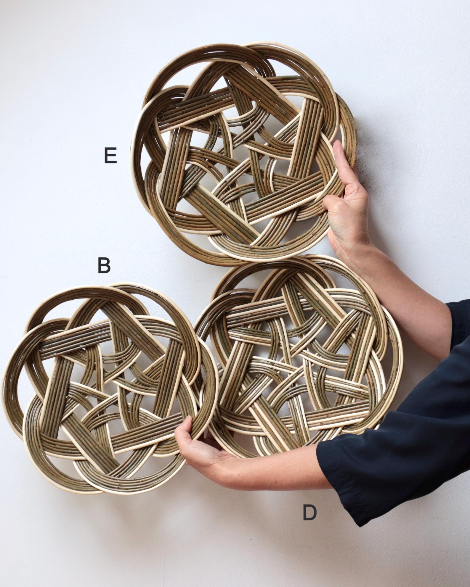 Handmade English Willow Bread Basket | Celtic Knot Wall Art - Etsy