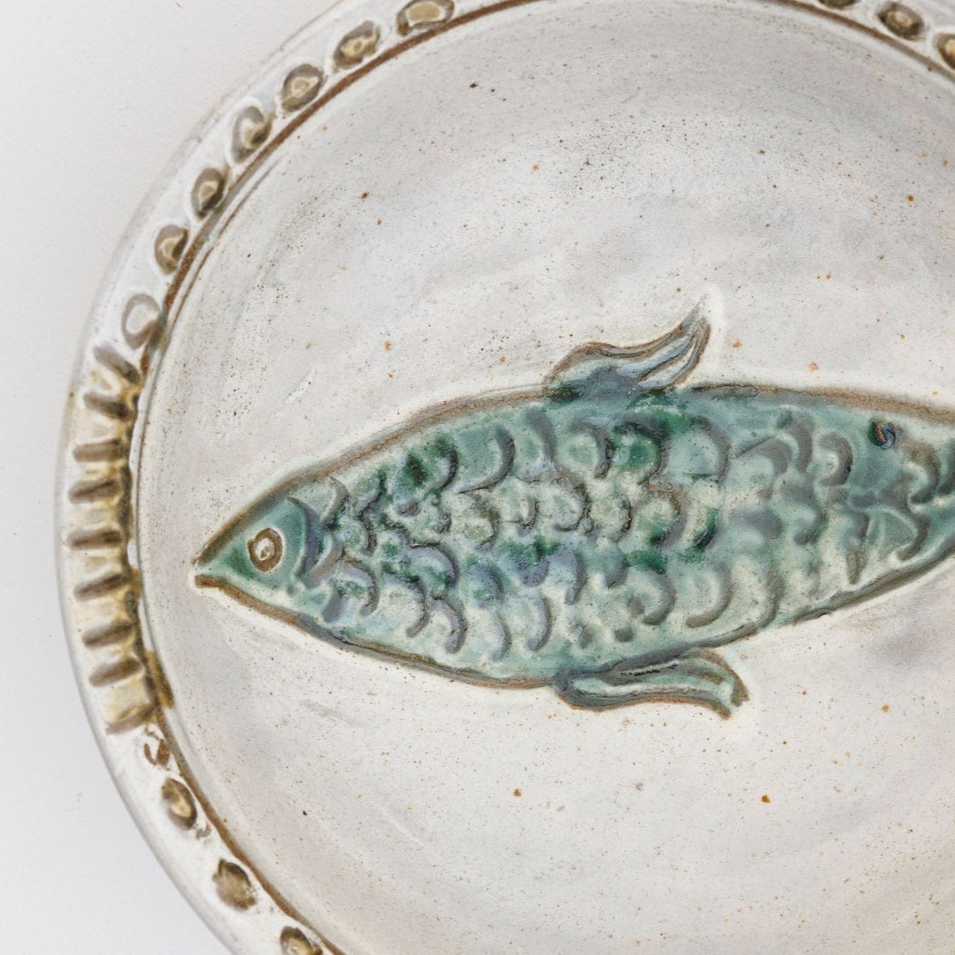 Handmade Japanese Studio Pottery Bowl Fish / Hand Thrown - Etsy