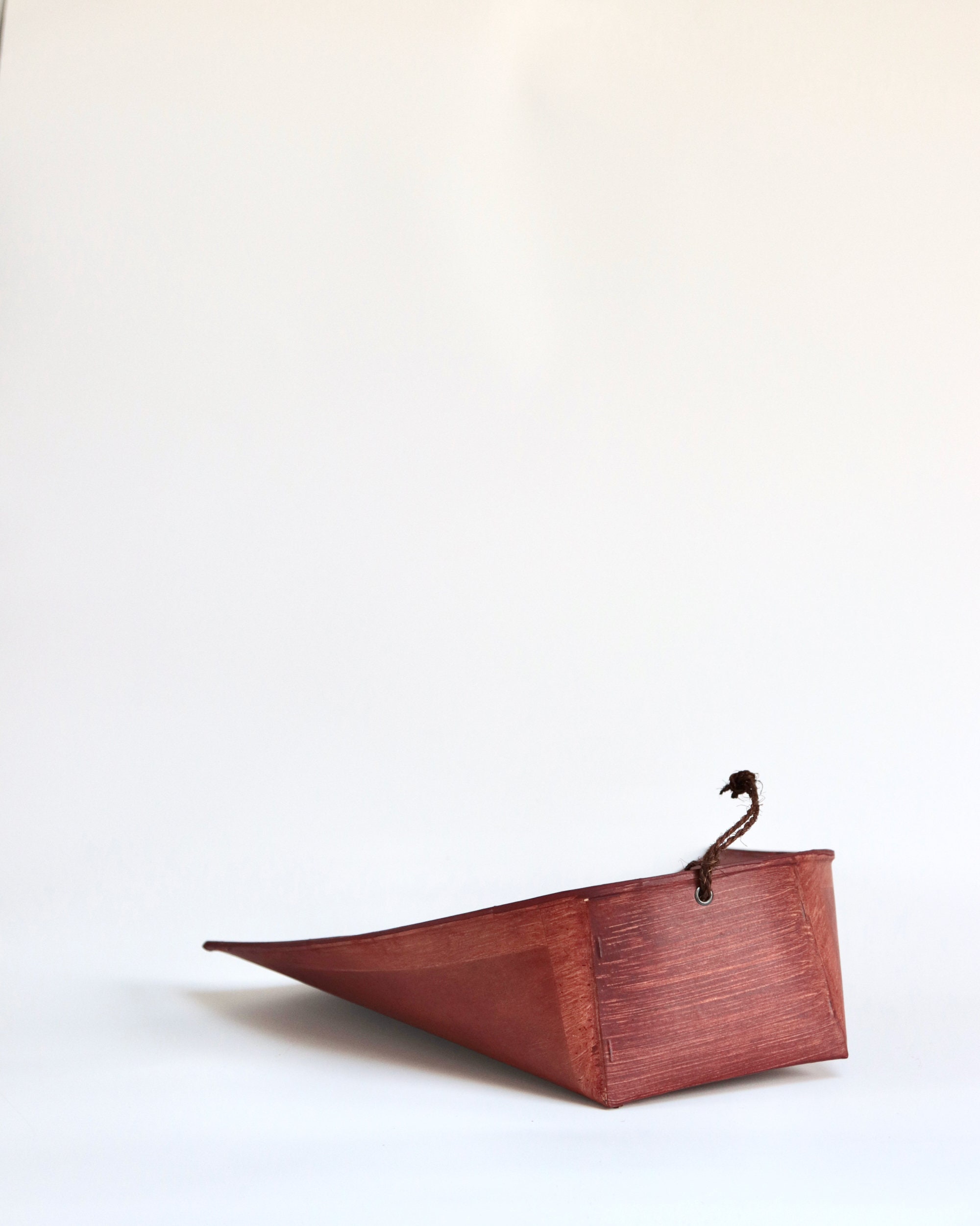Large Japanese Dustpan / Harimi / Kakishibu Persimmon Dyed / Eco ...