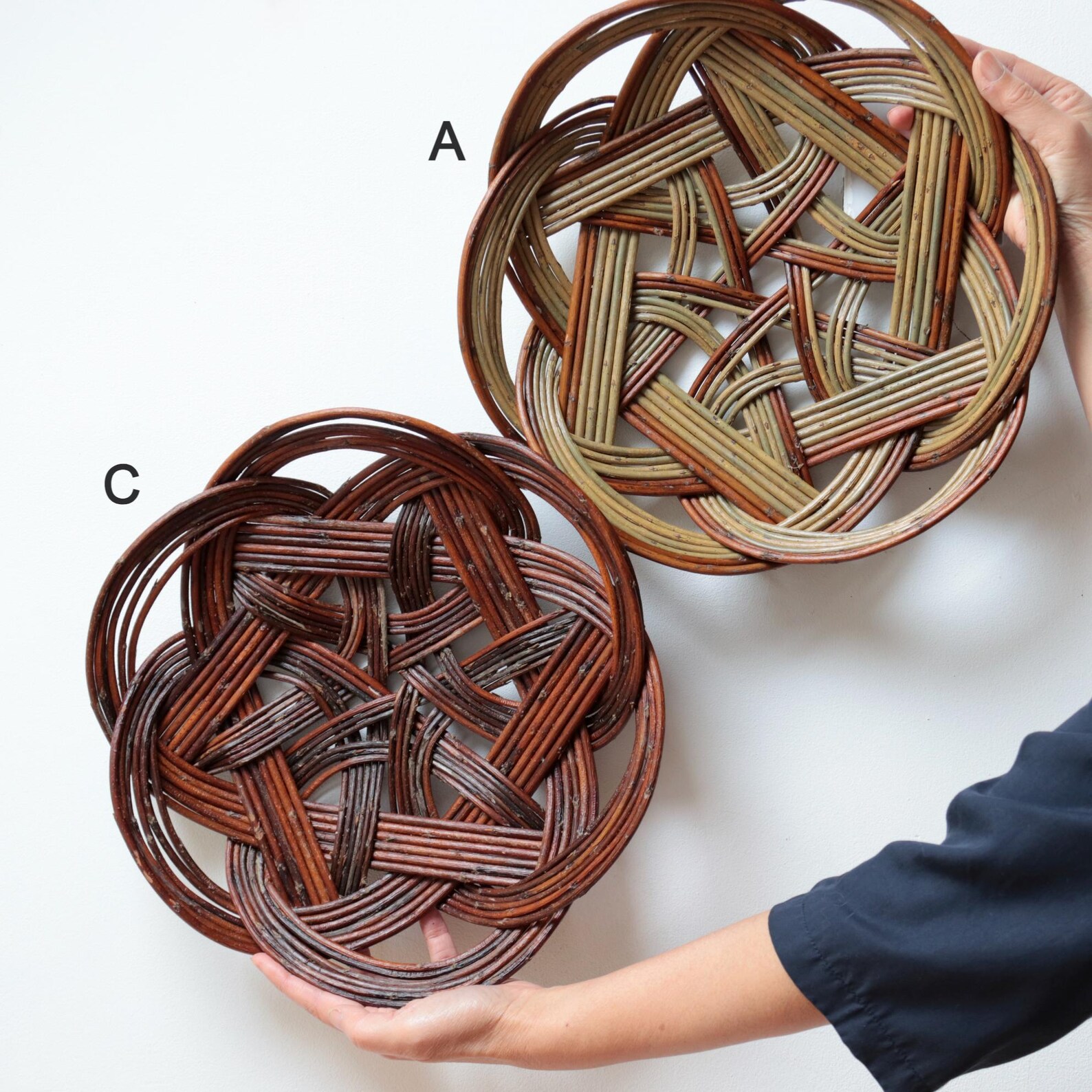 Handmade English Willow Bread Basket | Celtic Knot Wall Art - Etsy