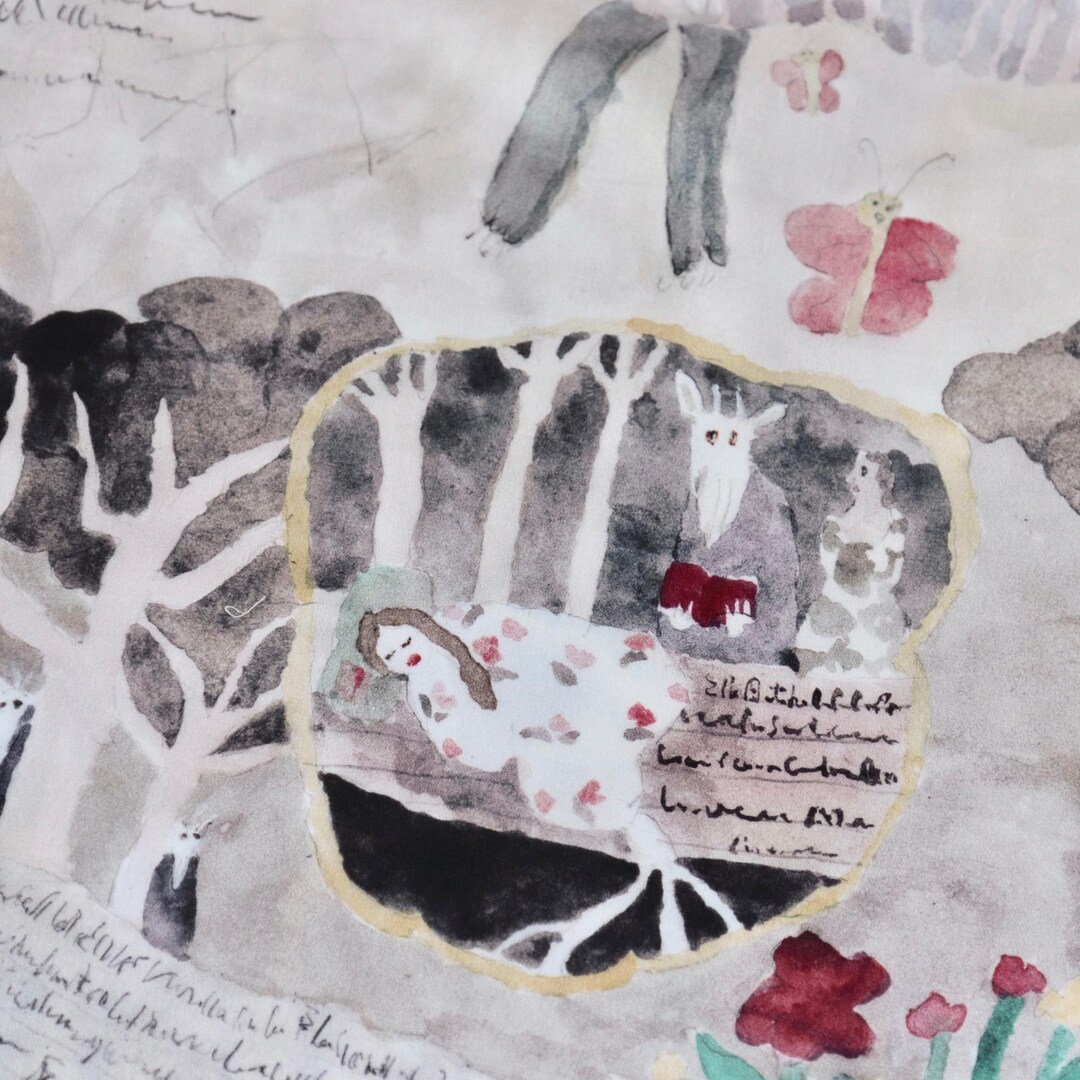 Ajiro Kosuke Art Scarf – "the Spell" Cotton Voile, Wall Hanging - Etsy