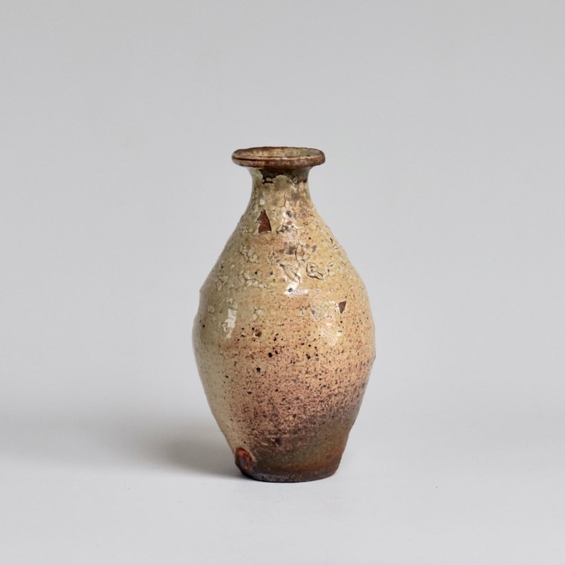 Handmade White Slip Sake Bottle: Japanese Studio Pottery by Haga ...