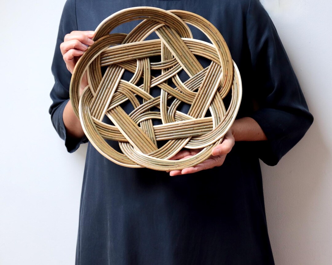 Handmade English Willow Bread Basket | Celtic Knot Wall Art - Etsy