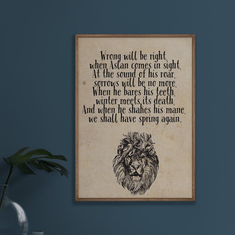Narnia Quote - Etsy