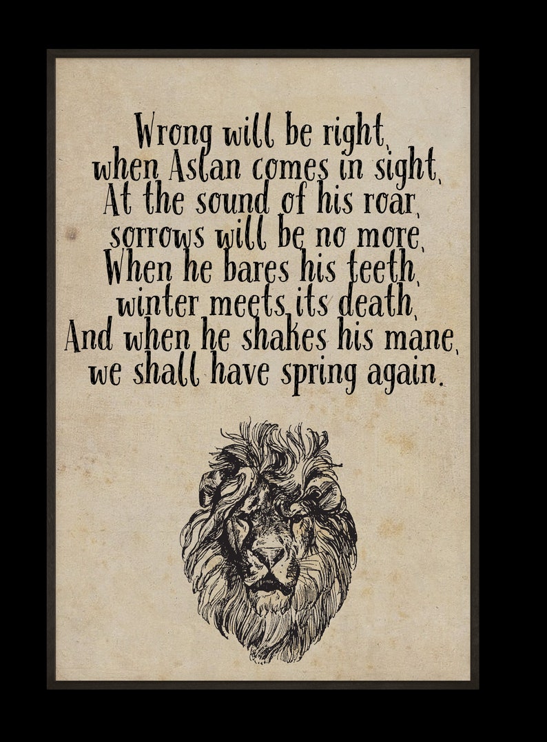 Narnia - Printable - Digital Wall Art - Chronicles of Narnia ...