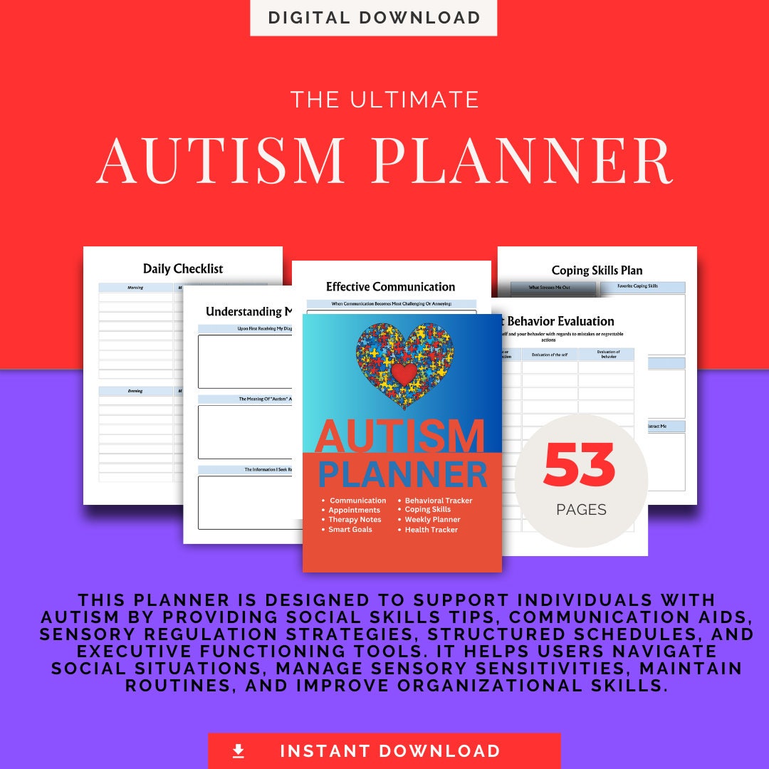 Autism Planner - Etsy