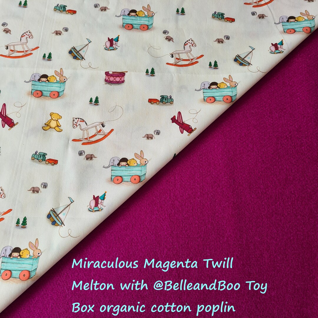 Pixie Pea Children's Coat, Miraculous Magenta Wool, Belle and Boo ...