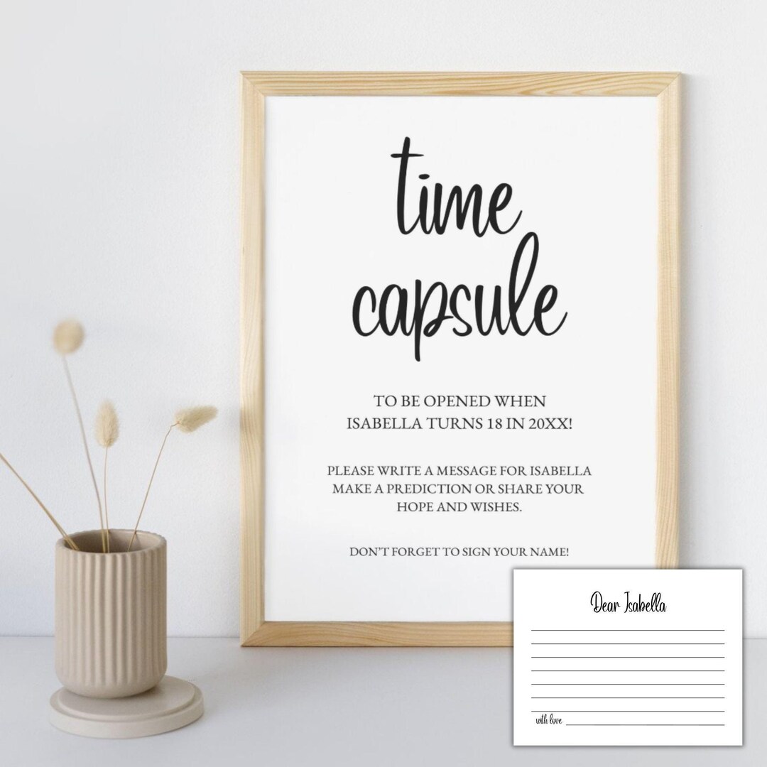 Baby Shower Time Capsule, Baby Shower Games, Letters to Baby, Baby ...