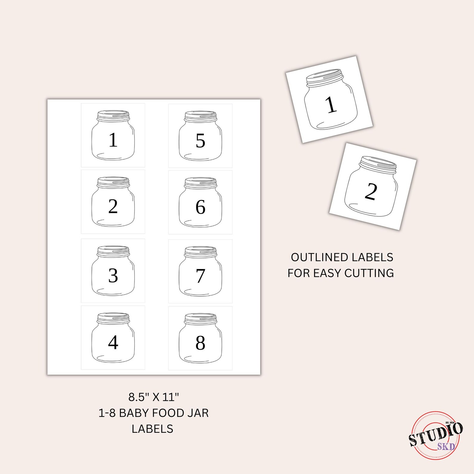 Guess the Baby Food Baby Shower Game - Editable Sign, Game Card, and ...
