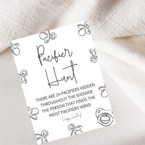 Pacifier Hunt Baby Shower Game, Find the Most Hidden Pacifiers, Baby ...