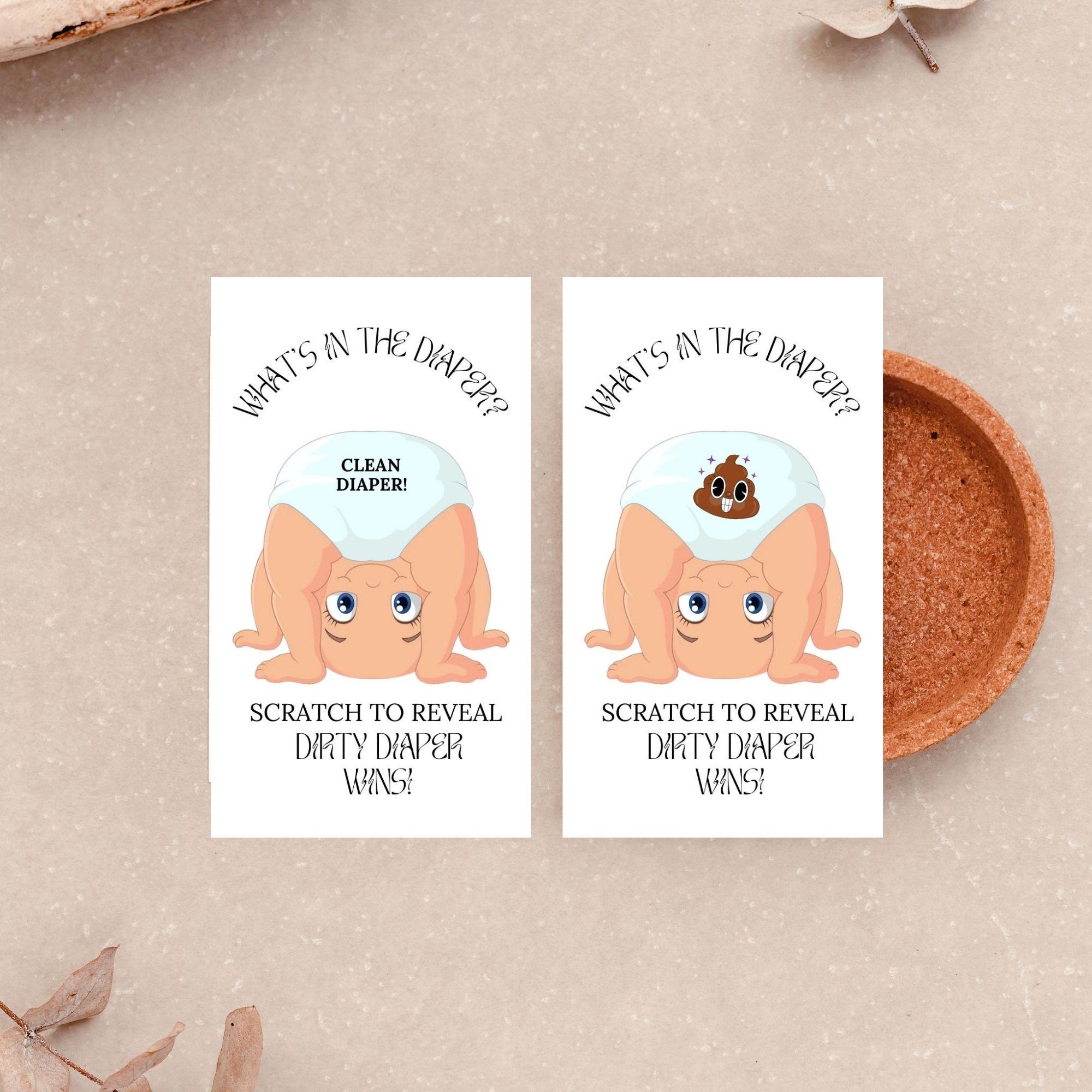 What's in the Diaper Baby Shower Scratch off Game Scratch off Tickets ...