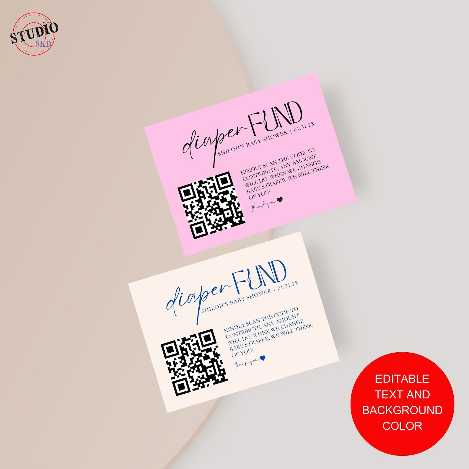 Diaper Fund Baby Shower Card , Collection Fund for Diapers, Diaper Fund ...