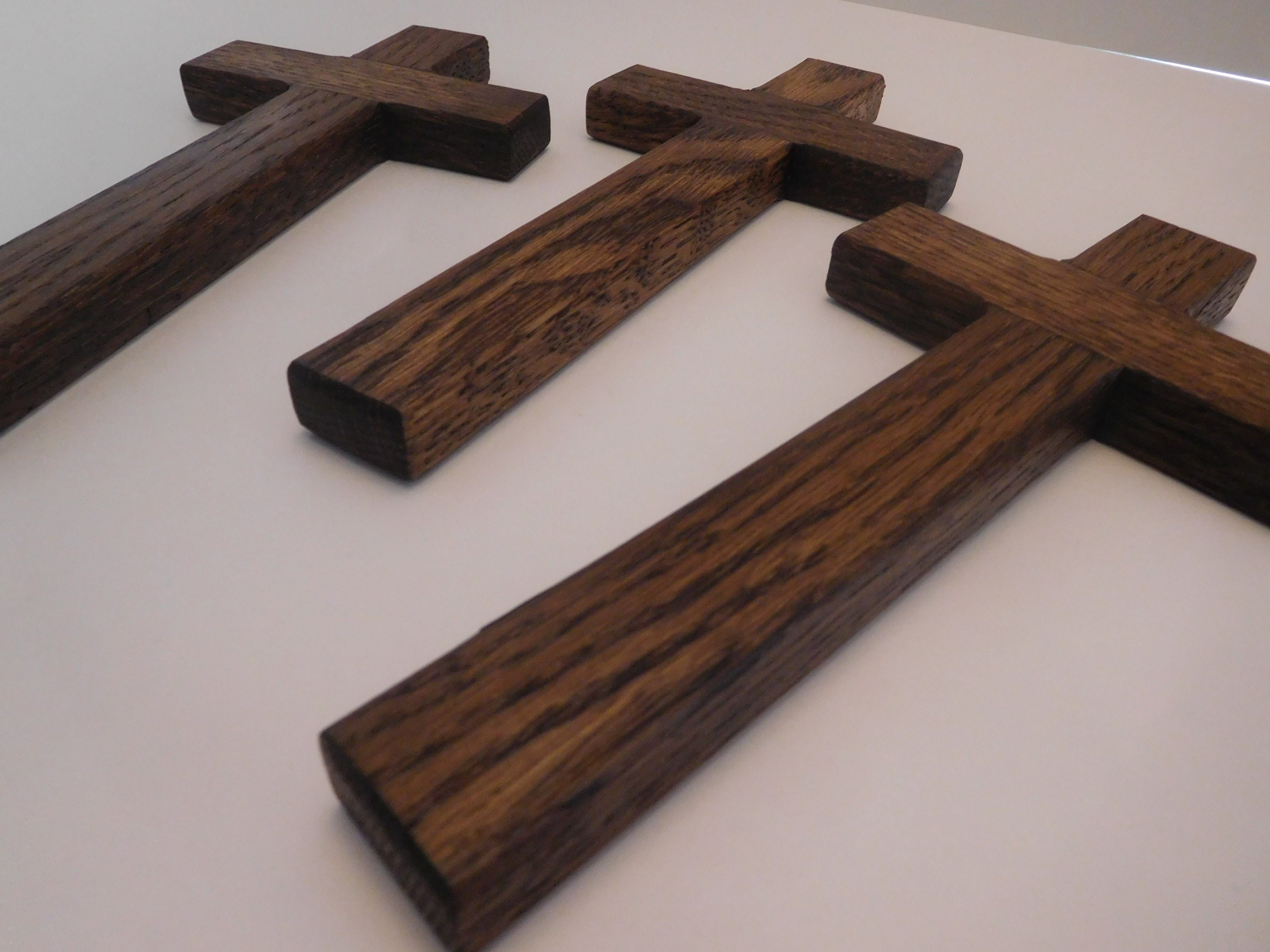 20cm Wooden Cross Oak Cross Solid Oak Wall Cross - Etsy UK