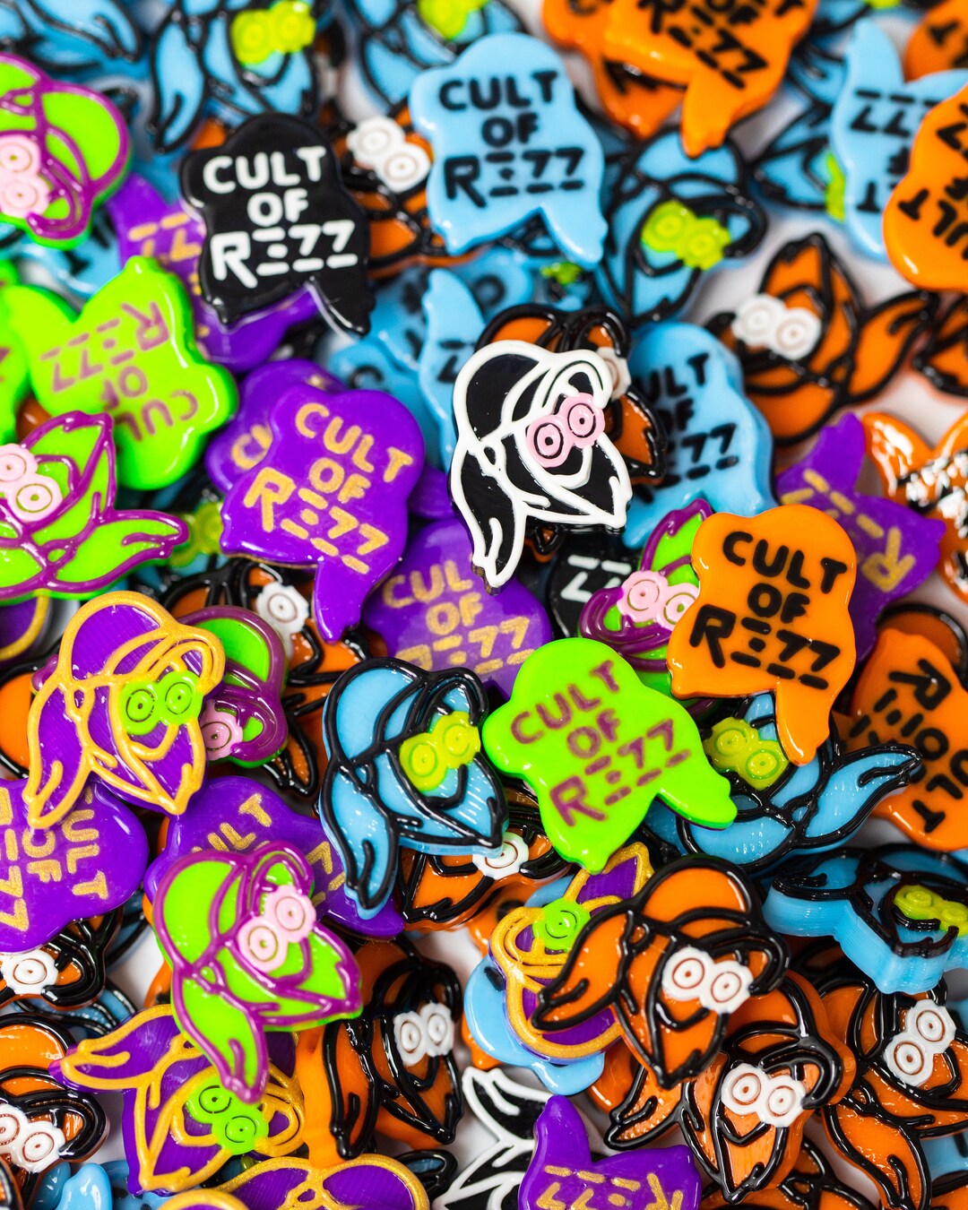 Rezz Kandi Beads Choose From Purple Gold, Blackwhite-pinkeyes, Green ...