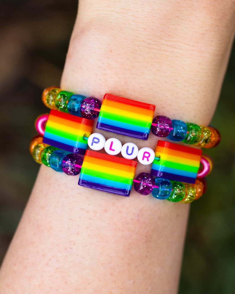 Rainbow Pride Kandi Beads Packs of 10 20 30 or 50 Beads. - Etsy