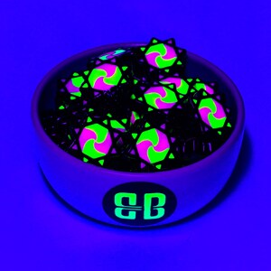 Flowstar Kandi Beads | Packs of 4, 12, 24, or 36 Beads. Rave Charms in ...