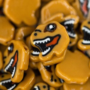 T-rex Dinosaur Kandi Beads Choose From Blue, Pink, Purple, Gold, Green ...