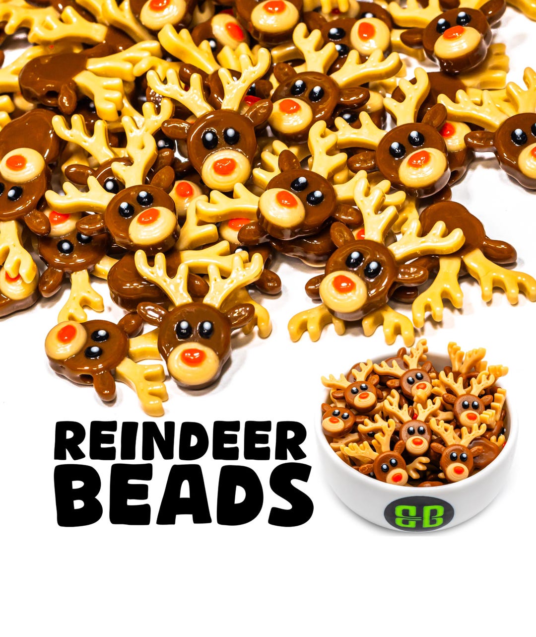Reindeer Kandi Beads | Rave Festival Charms - Etsy