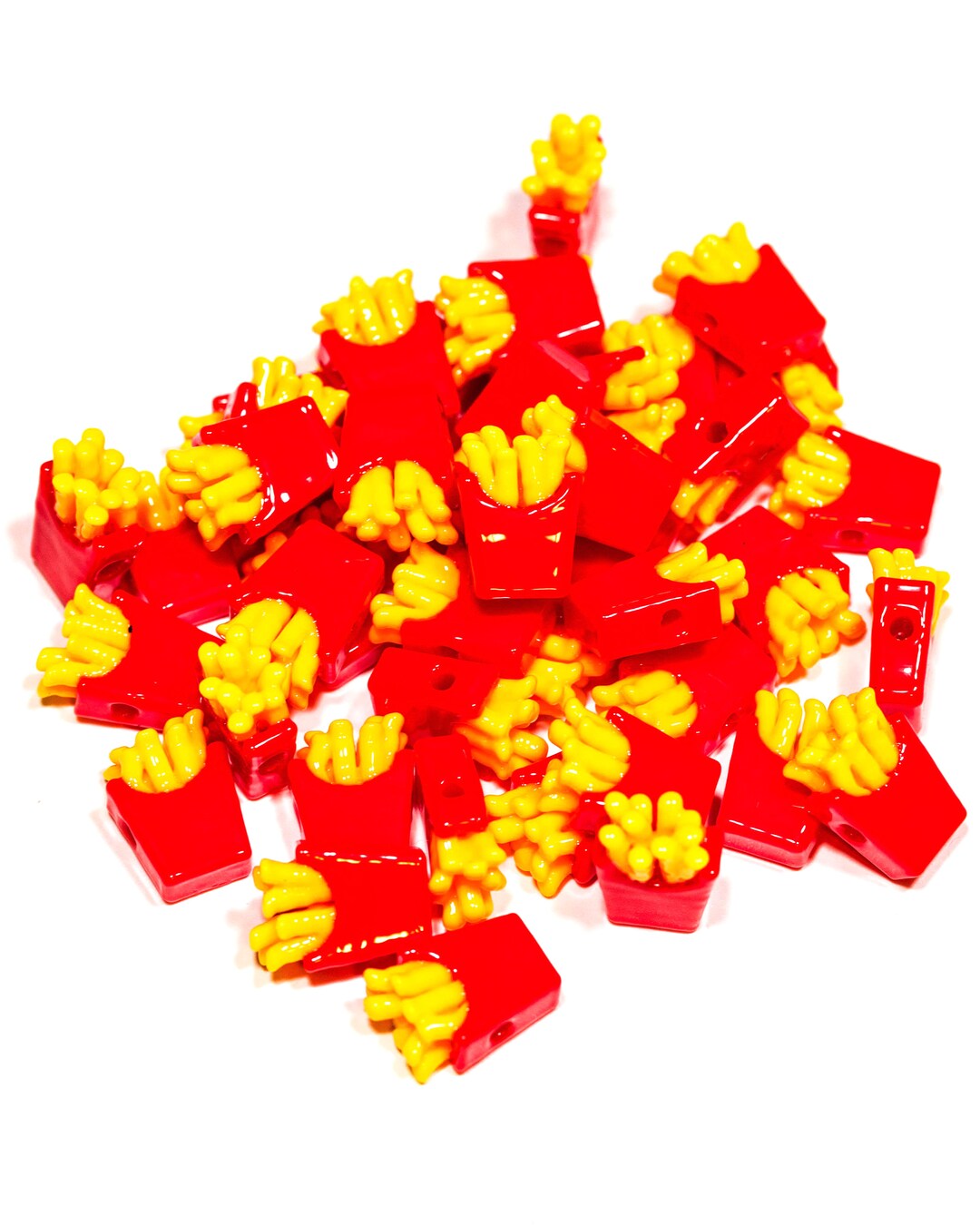 French Fry Kandi Beads Packs of 10, 20, 30, or 50 Beads. 3D Printed ...