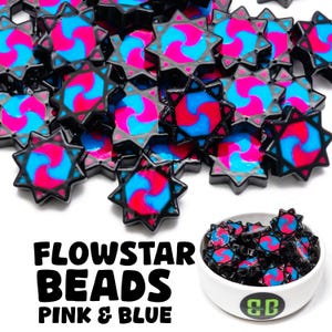 Flowstar Kandi Beads | Packs of 4, 12, 24, or 36 Beads. Rave Charms in ...