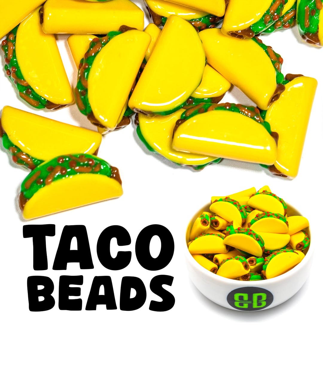 Taco Kandi Beads | Rave Charms, EDM Jewelry - Etsy