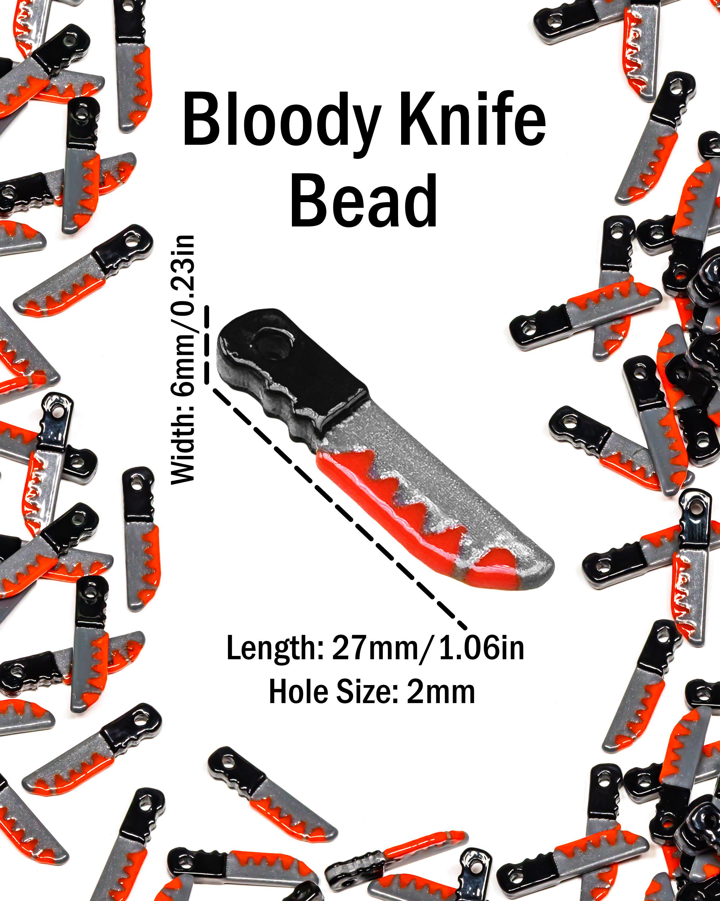 Spooky Knife Kandi Beads | Rave EDM Charms - Etsy