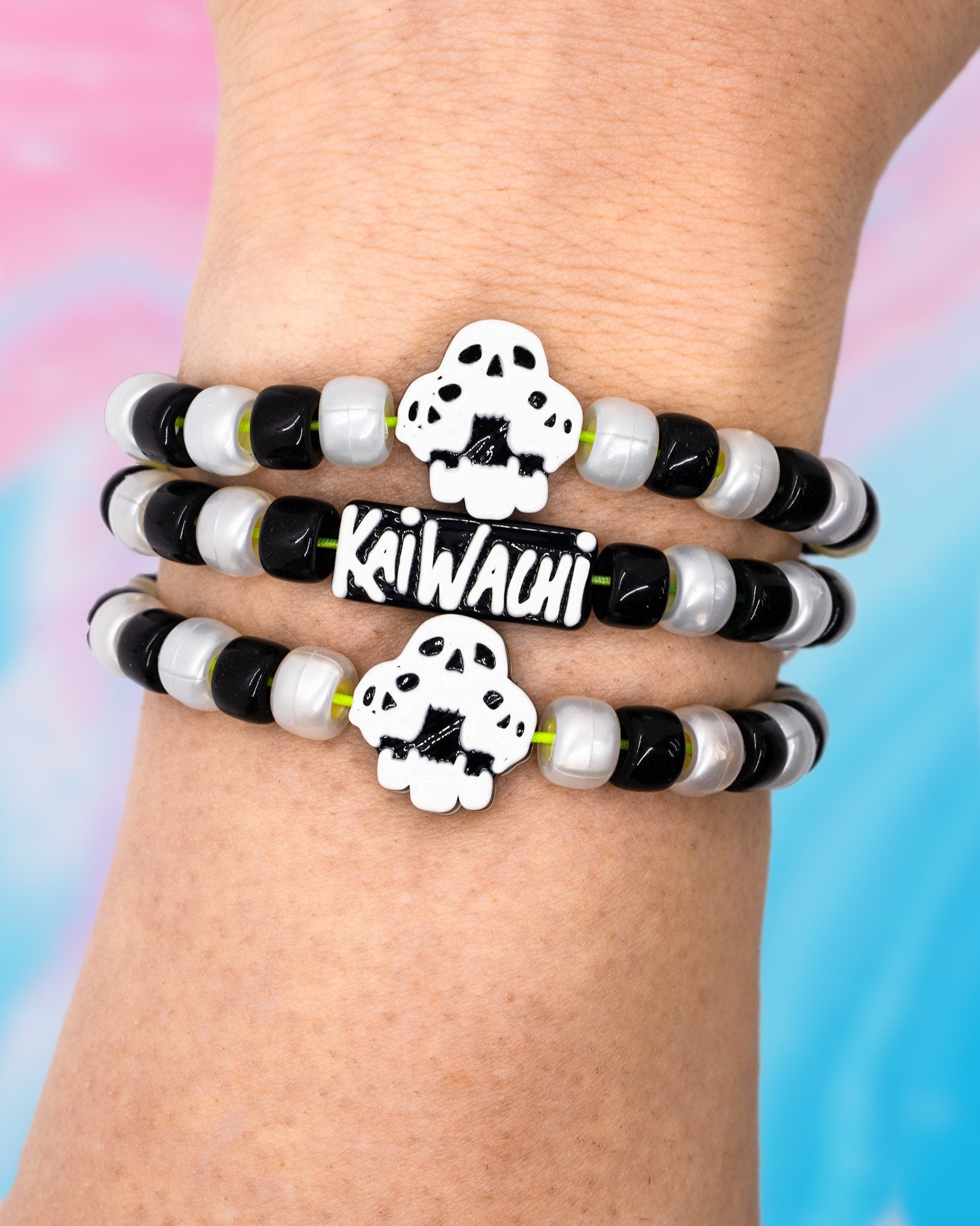 Kai Wachi Kandi Beads Choose From Kai Wachi Text Skulls or - Etsy